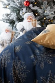 Matějovský povlečení Gold Christmas Flanel premium Rozměr: 140 x 220 cm, 70 x 90 cm