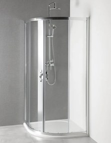 Gelco Gelco, AKCE čtvrtkruhová sprchová zástěna 900x900x1900mm, čiré sklo, AG4290