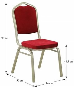 Stohovatelná židle ZINA 2 NEW Tempo Kondela Zelená