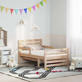Rám postele s rozšiřitelnou matrací s čelo Hnědá 80 x 200 cm 3385955