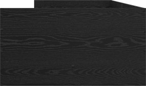 Rám postele Černý dub 100 x 200 cm Masivní borové dřevo 3403203