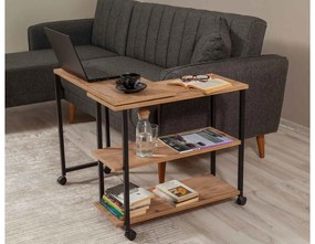 Designový odkládací stolek Edgardo 76-116 cm borovice