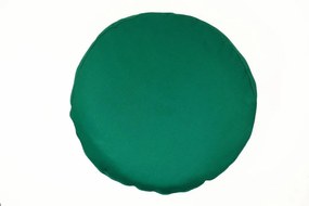 S radostí - vlastní výroba Pohankový sedák jednobarevný - zelený Velikost: ∅40 x v25 cm