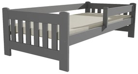 Dětská postel masiv 022 borovice masiv 90 x 200 cm šedá