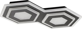 Rabalux Černé stropní LED svítidlo Bitsi 250x410mm 44W 71114