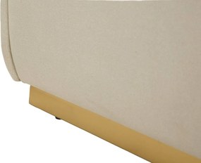 Designová lavice Mahalah 130 cm krémová