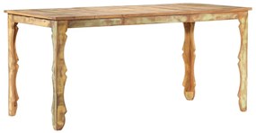 Jídelní stůl 160 x 80 x 76 cm masivní recyklované dřevo,  286490 HangarStore.cz