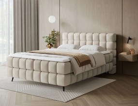 Kontinentální postel Sabrina 160x200, béžová (calmora 18)