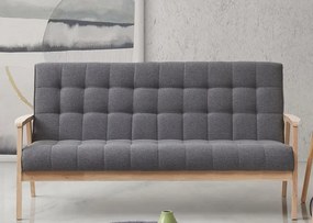 Casarredo - Komfort nábytek Trojsedák PETRA tmavě šedá/bílá lazura