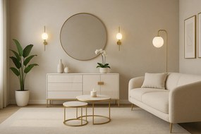 Komoda Stilig ST102A 160 cm bílá/zlatá
