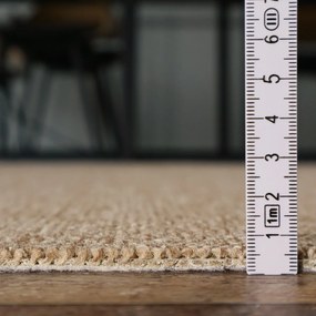 Spoltex, Metrážový koberec Balance 67 béžový, na míru, šíře 4m, béžová, filc, chodba / předsíň