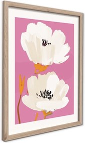 Tištěný obraz s rámem 30x40 cm Peony Bloom – Styler