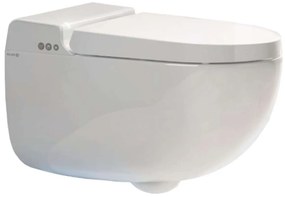 Kludi CleanTronic - Elektronický bidet s keramikou a dálkovým ovládáním, Rimless, Spiralflush, lesklá bílá 16WCW0143