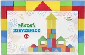 TEDDIES Pěnová stavebnice 29 ks / Stavebnice / Pěna / Plastová krabice
