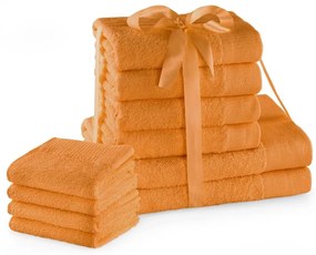 Sada bavlněných ručníků AmeliaHome AMARI 2+4+4 ks oranžová