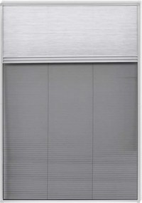 Plisovaná okenní síť proti hmyzu 160 x 80 cm se zastíněním 141131