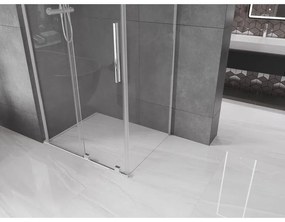 Mexen Velar L, sprchový kout s posuvnými dveřmi 110 x 80 cm, 8mm čiré sklo, chromová, 871-110-080-03-01