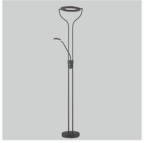 Černá LED stmívatelná stojací lampa (výška 180 cm) Davos – Fischer &amp; Honsel