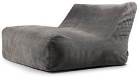 Tmavě šedý manšestrový sedací vak Sofa Lounge – SLOWDOWN
