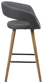 Designová pultová židle Natania tmavě šedá