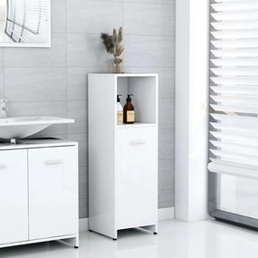 vidaXL Koupelnová skříňka 30 x 30 x 95 cm dřevotříska [802596] Barva: bílá s vysokým leskem