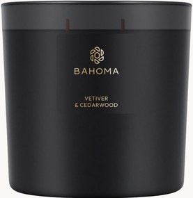 Ručně vyrobená vonná svíčka se třemi knoty Vetiver & Cedarwood (vetiver, cedr a hřebíček)