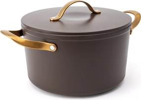 Elmich Nepřilnavý keramický hrnec Zen Ø 20 cm - hnědo zlatá