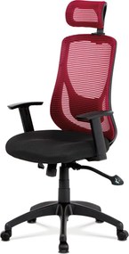 Autronic Kancelářská židle KA-A186 RED, červená