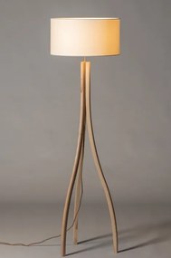 Stojací designová lampa Arbon White and Wood