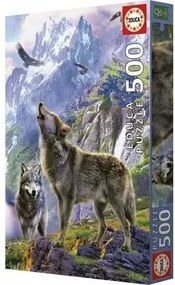 EDUCA Puzzle Vlci ve skalách / 500 dílků / od 11 let
