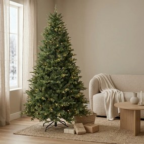 Smrk Přírodní 550 LED 210 cm