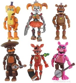FNAF Five Nights At Freddy´s figurky sada 5 nebo 6 ks Set: set F (6 ks)