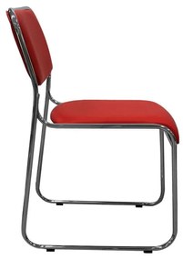 Dalenor Konferenční židle Axo (SET 5 ks), syntetická kůže, červená