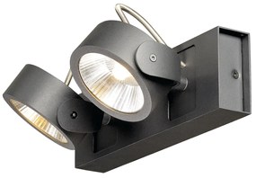 SLV 1000129 Kalu, černá LED bodovka, 2x10W 60° LED 3000K, výška 16,5cm