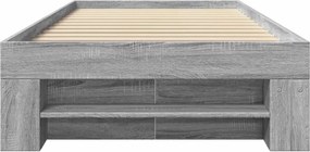 Rám postele šedý sonoma 75 x 190 cm kompozitní dřevo 3295532