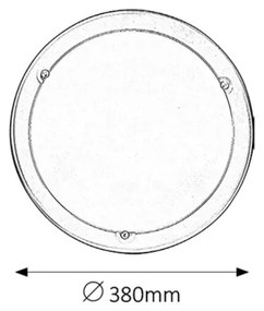 Rabalux 5151 - Stropní svítidlo UFO 2xE27/60W/230V