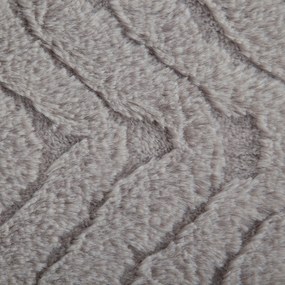 EUROFIRANY CHLUPATÁ DEKA KATE 150X200 CM STŘÍBRNÁ