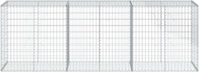 Gabionový koš s víkem 300 x 50 x 100 cm pozinkované železo 3295144