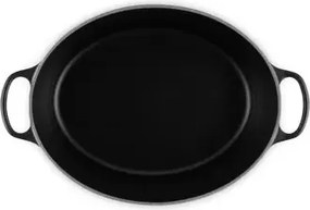 Le Creuset Signature Oválný hrnec s poklicí 40 cm černá