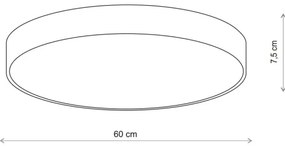 Brilagi - Stropní svítidlo CLARE 5xE27/24W/230V pr. 60 cm béžová