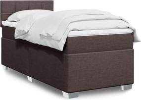 Box spring postel s matrací tmavě hnědá 80x200 cm textil 3285718