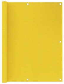Balkónová zástěna žlutá 120 x 300 cm HDPE - Default Title