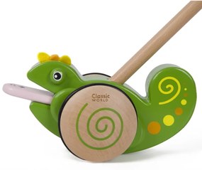 Classic World Dřevěná hračka na vodící tyči – Chameleon