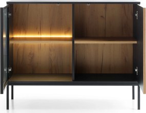 PSK Komoda SANTAL, Černá/Dub Votan 104 cm