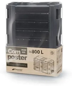 Prosperplast Kompostér MODULE COMPOGREEN černý 800l