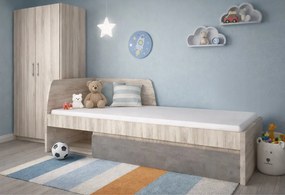 Postel 90x200 s roštem kaštan nairobi / onyx Jazz