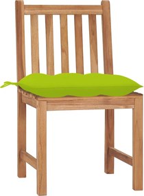Zahradní židle s poduškami 8 ks masivní teak 3073168
