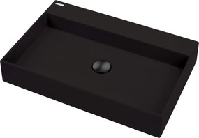 Deante Deskové umyvadlo Correo 60 cm granit - CQR NU6S, černé