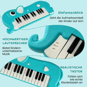Costway 25 Dětské digitální piano Keys s vestavěnou hudební a světelnou