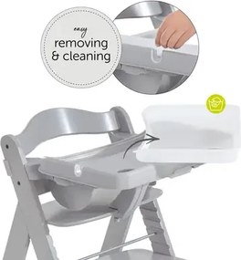 Hauck Pultík plast k židličce Alpha+/Beta+ šedý